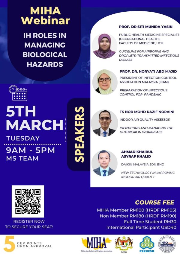 MIHA Webinar: IH Roles in Managing Biological Hazards – Malaysian ...